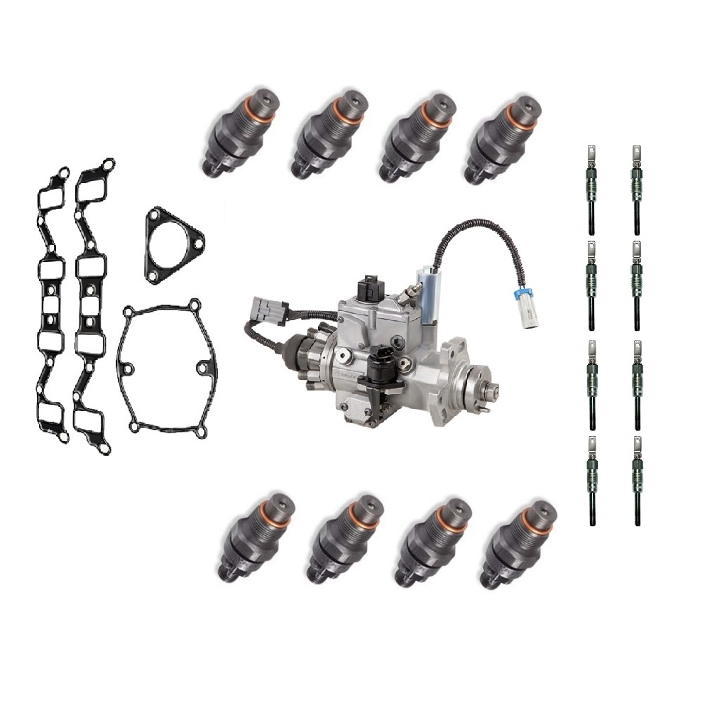 1994-2002 Chevy/GMC 6.5L Fuel Injectors, Glow Plugs, Gaskets & Pump Set
