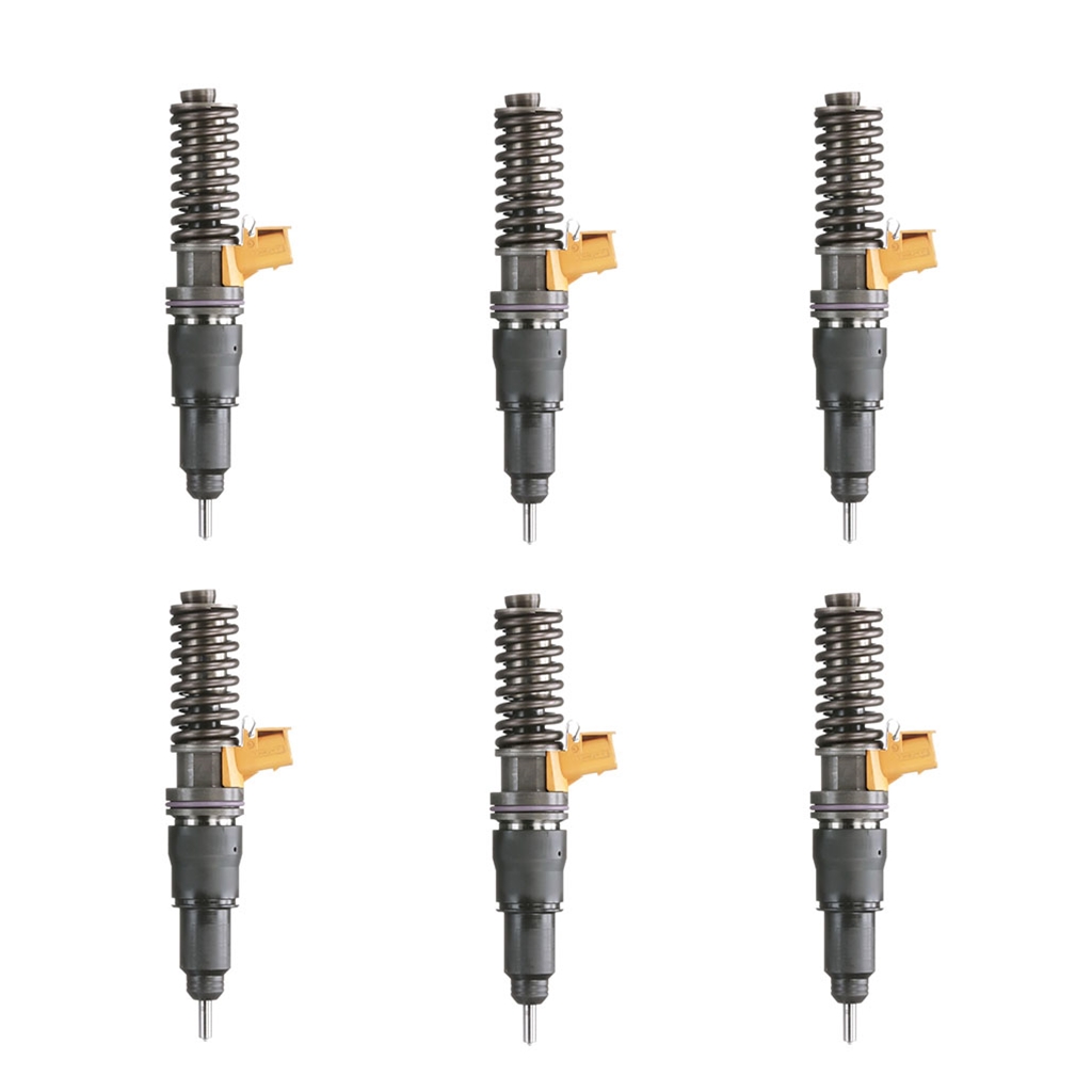 Volvo E Series E3.3 Diesel Fuel Injector Set of 6 EX631028 | Dieselogic.com